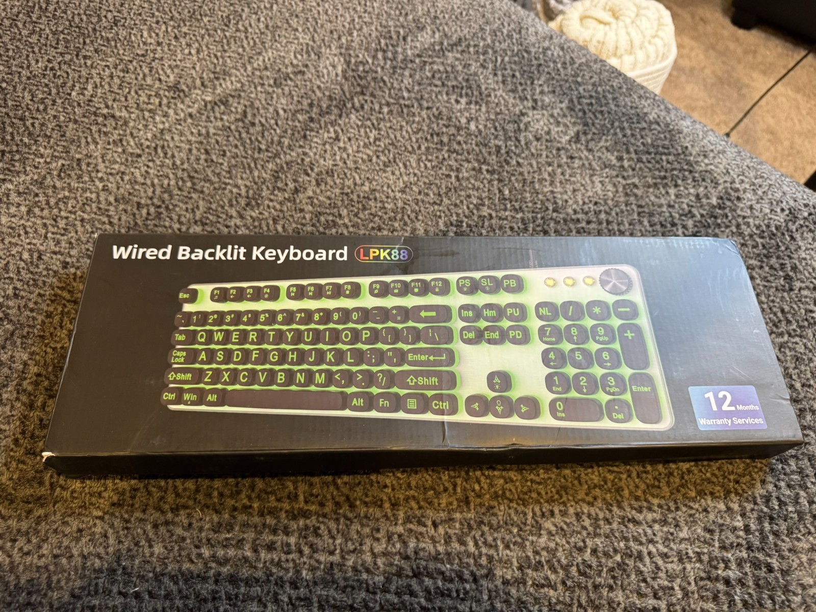 Large Print Backlit Keyboard, Wired USB Lighted Computer Keyboards with ...