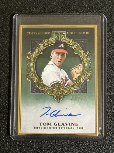 2022 Topps Gilded Collection - Gold Framed Auto Tom Glavine 19/25 | eBay