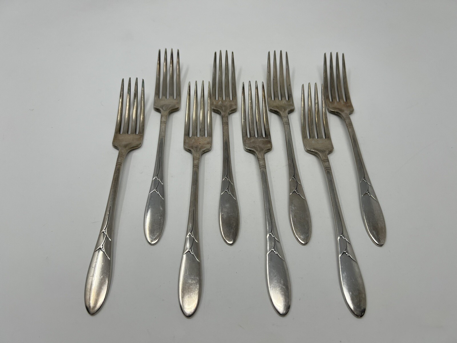 Oneida Community Lady Hamilton Dinner Forks silverplate 7 3/4" Set Of 8 | eBay