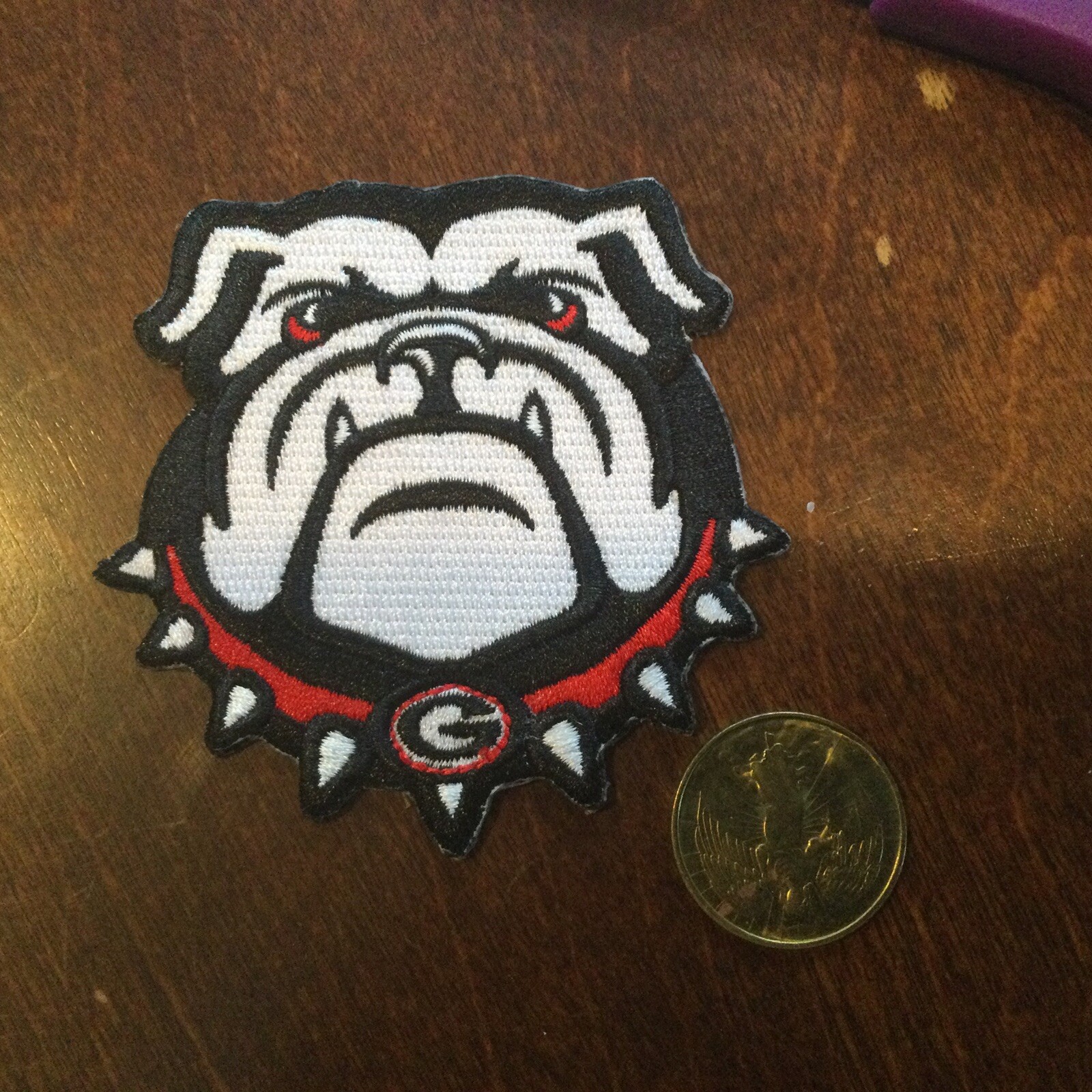 UGA GEORGIA BULLDOGS VINTAGE EMBROIDERED IRON ON PATCH 3” X 3” | eBay