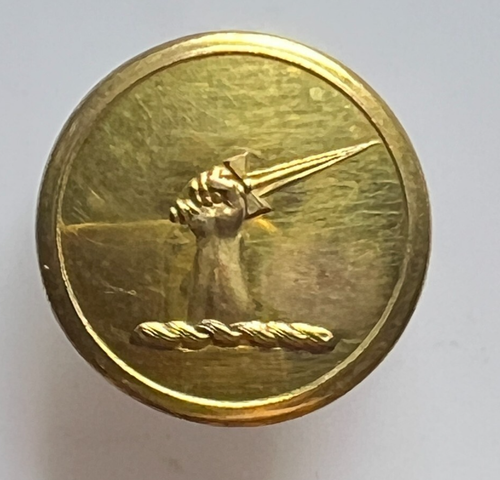 Antique Livery Button Gilt Raised Arm Holding weapon 26mm Best Quality ...