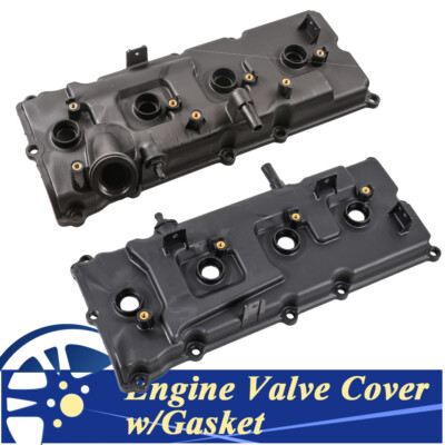 LH & RH Engine Valve Cover Combo For 04-06 Infiniti QX56 05-07 Nissan ...