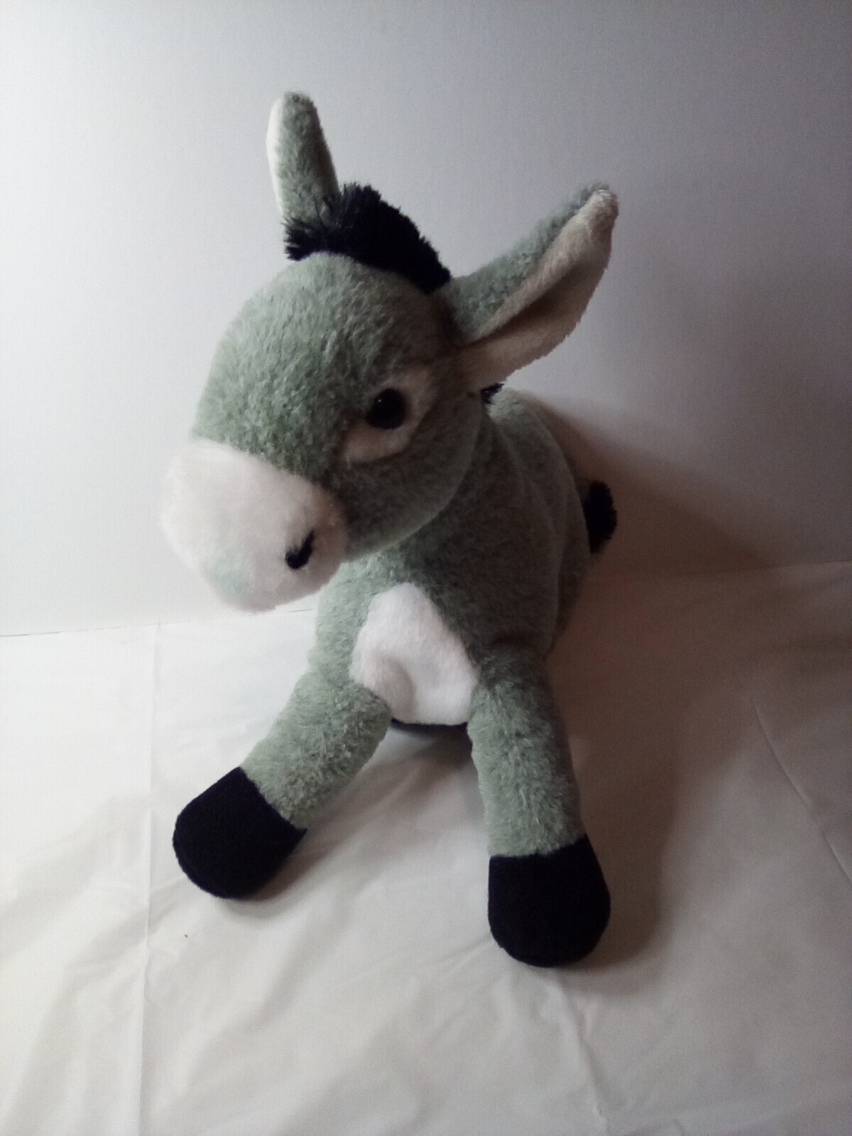Standing Gray Donkey Plush Stuffed Animal Toy 10" by Unipak | eBay