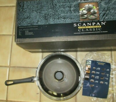 new SCANPAN ceramic titanium CLASSIC 10.5" 26c medium round frying pan ...
