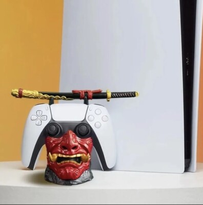 Ghost of Tsushima Gaming Controller Holder Samurai Mask Stand for PS5 ...