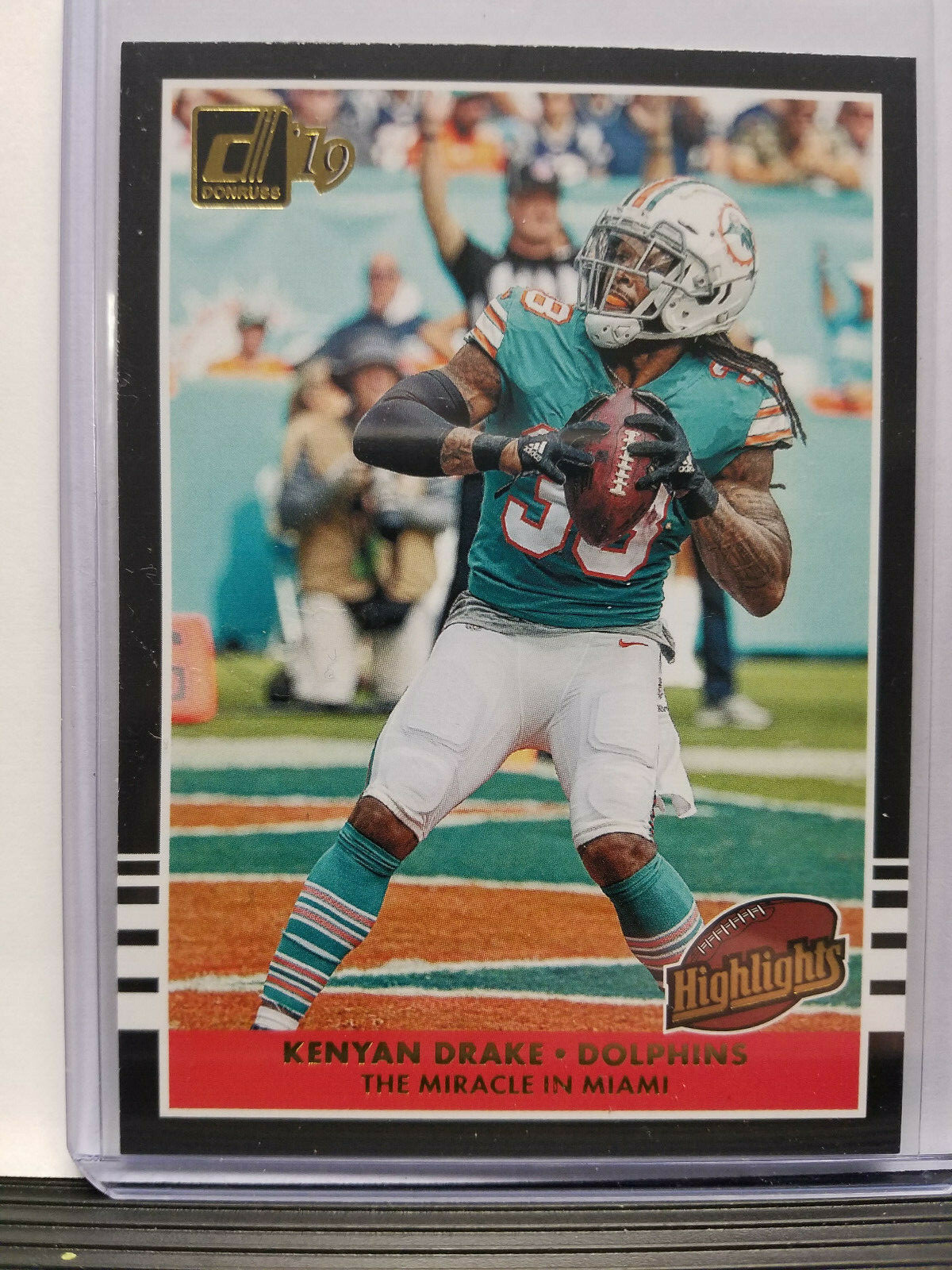 Kenyan Drake 2019 Donruss Football Highlights Insert Miami Dolphins | eBay