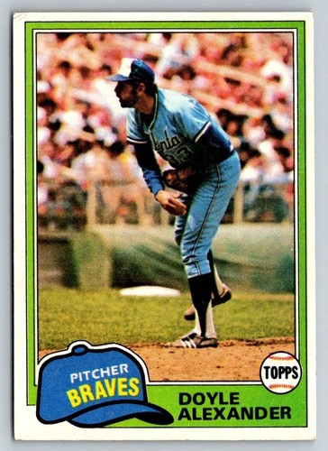 Doyle Alexander 1981 Topps #708 Atlanta Braves Baseball Card | eBay