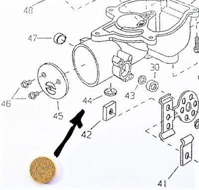 ZENITH Carburetor Screen Drain Filter fits Wisconsin TJD L63BL L63BL14 ...