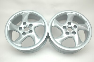 Porsche 996 Turbo Look Wheels Pair HOLLOW REFINISHED 7.5x18 et50 ...