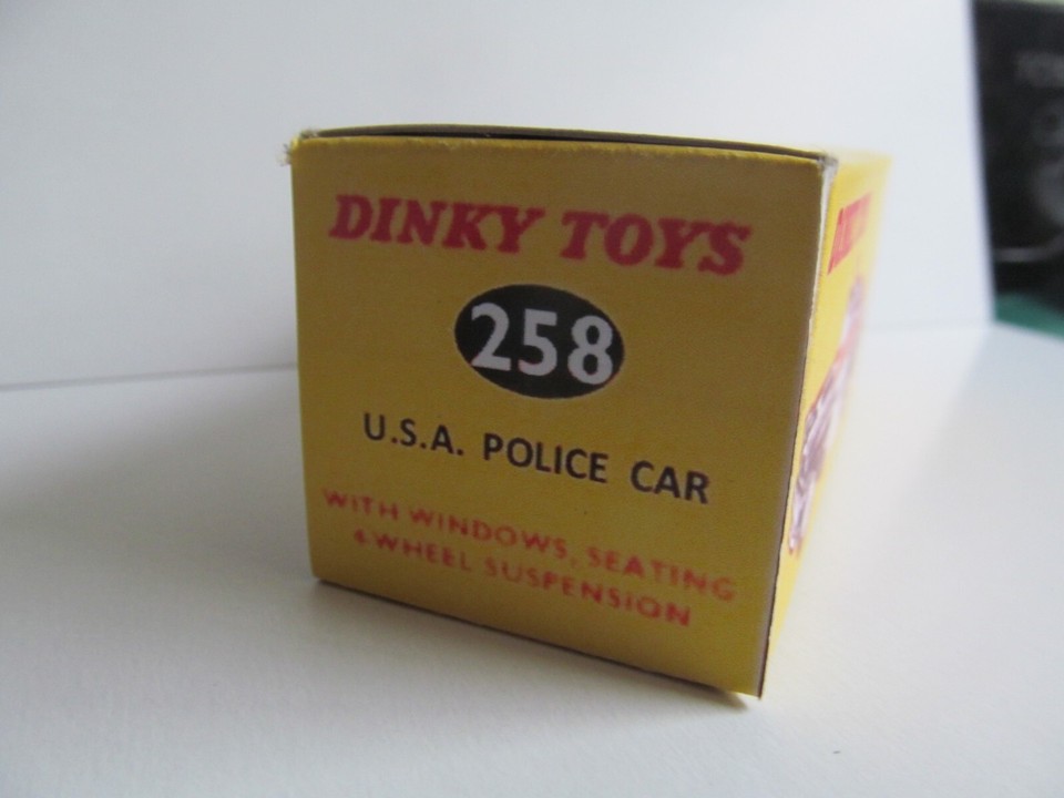 DINKY REPRO REPLICA REPRODUCTION BOX ONLY - USA POLICE CAR 258 | eBay