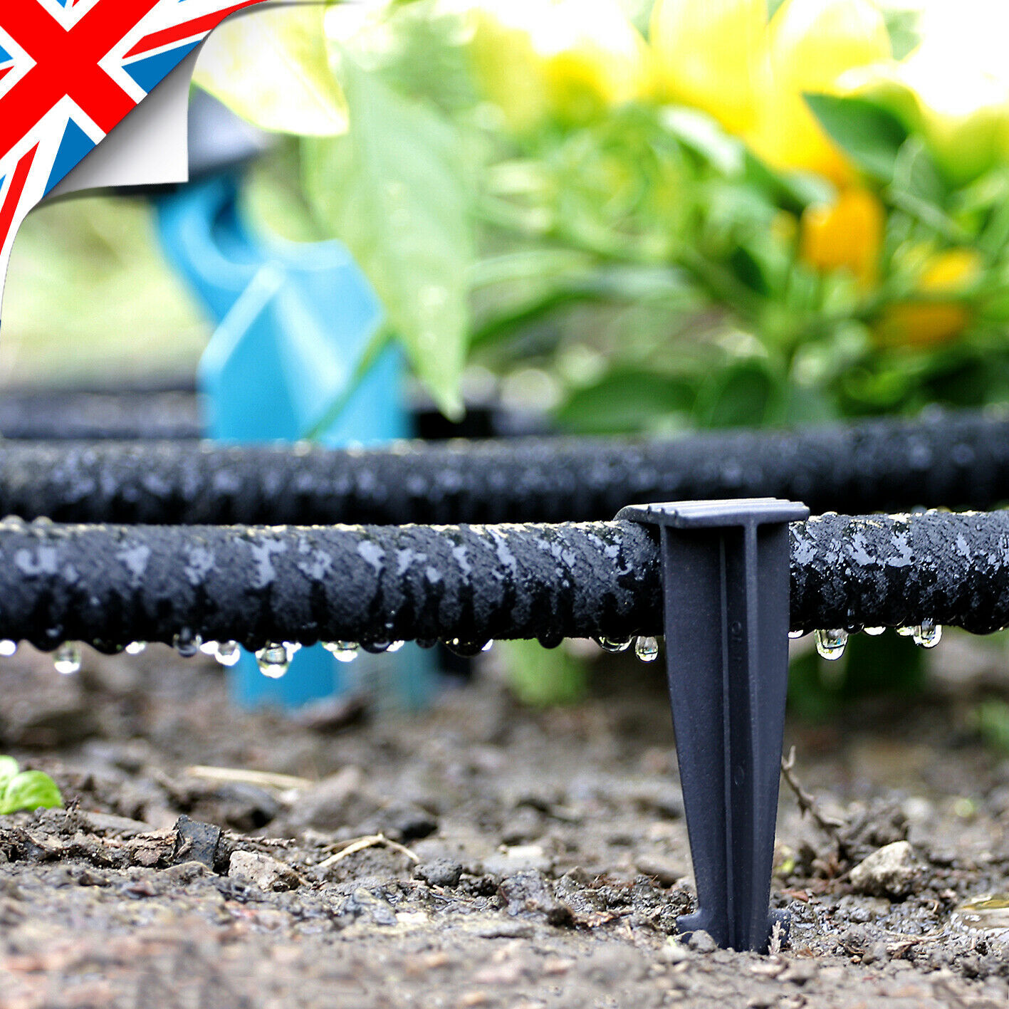 20m // POROUS PIPE Soaker Hose Leaky Pipe Garden Irrigation System - UK ...