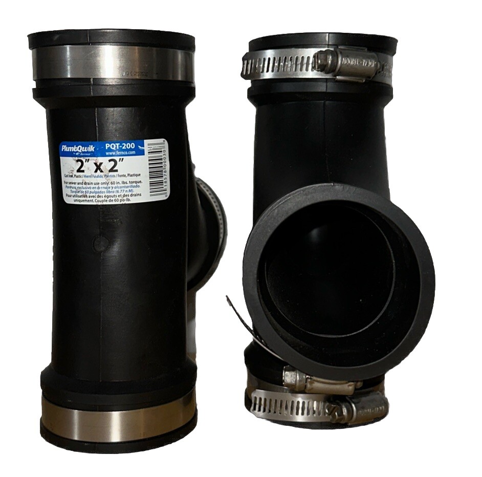 2 FERNCO 2” Qwik Tee PQT-200 2”x2” 60”lbs Torque NEW (lot Of 2) QT-200 ...