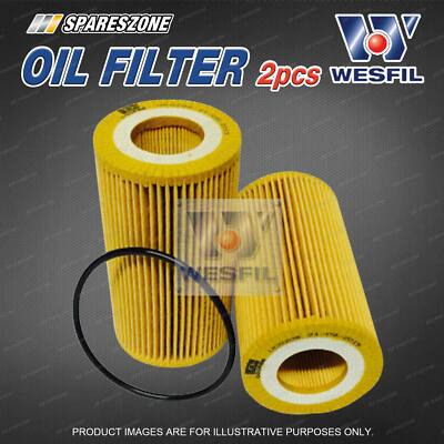 2 x Wesfil Oil Filters for Landrover Range Rover LM L322 LG L405 32V ...