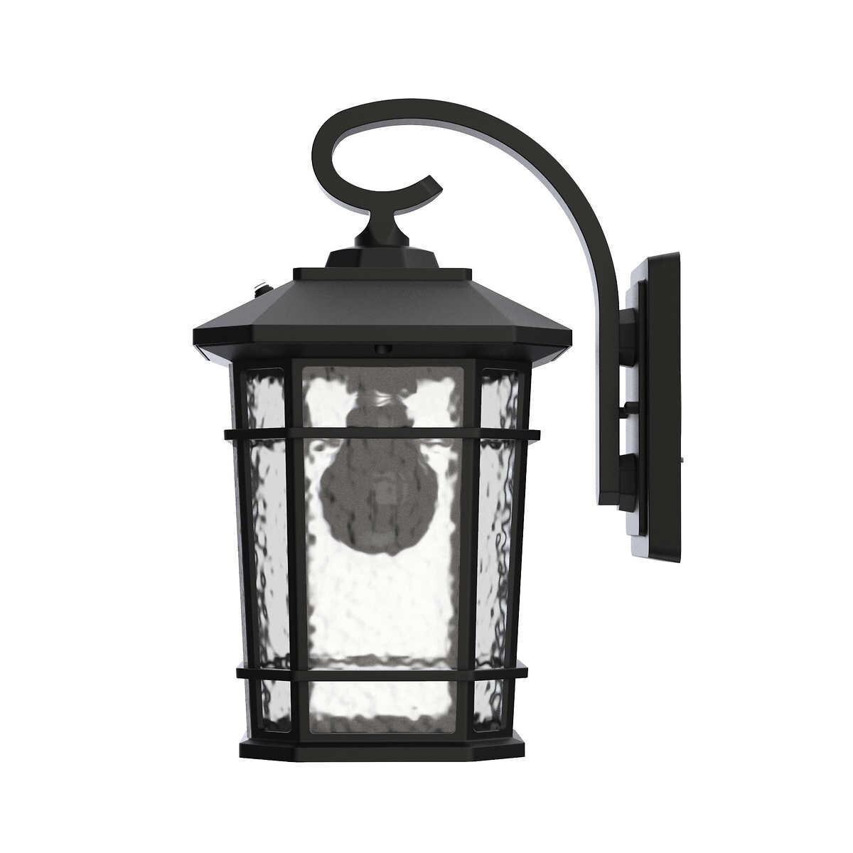 Koda 800 Lumen LED Wall Lantern with Automatic Dusk-to-Dawn Light ...