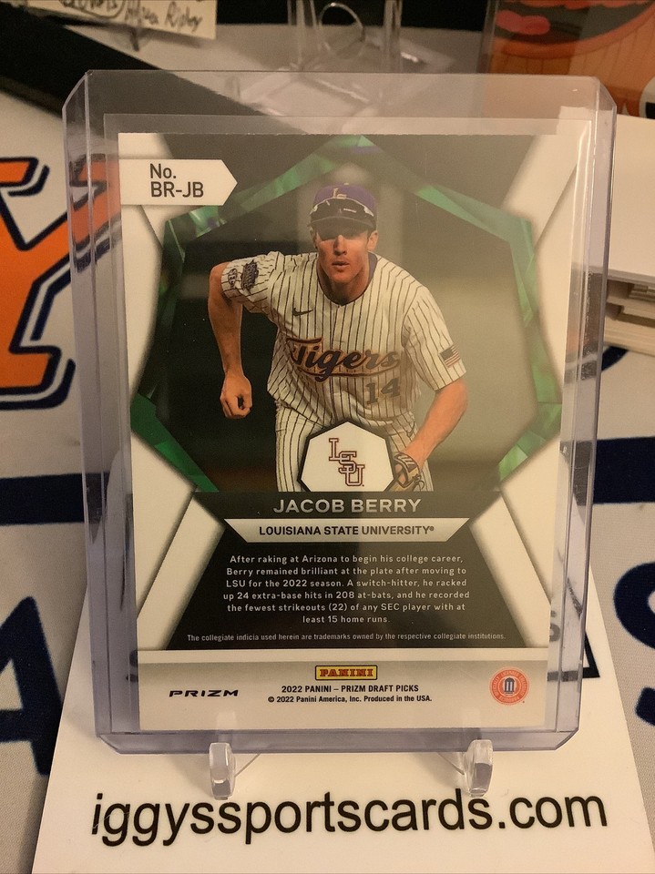 Jacob Berry SILVER PRIZM BRILLIANCE 2022 Panini Prizm Draft Picks ...