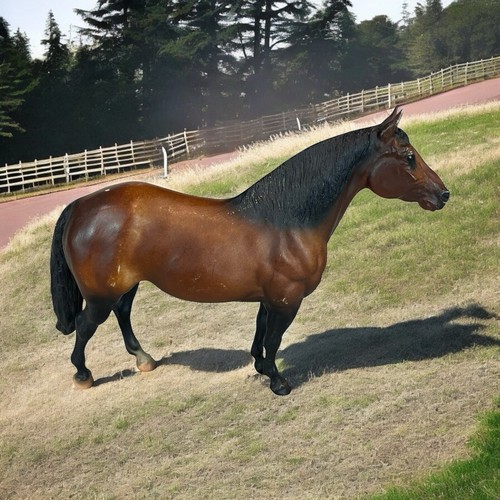 Vintage Breyer Adios Famous Standardbred #50 Bay Brown Horse | eBay