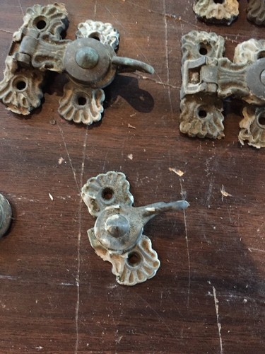 Nine Pair Of Brass Antique Window Locks Very Fancy | eBay
