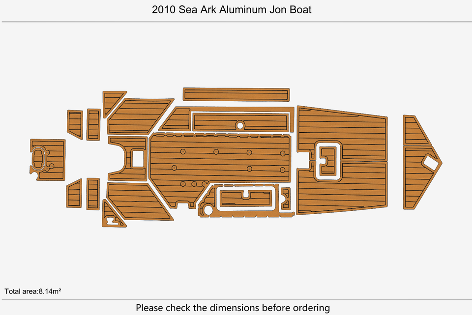 2010 Sea Ark Aluminum Jon Boat Marine teak deck seadek EVA Foam Boat ...