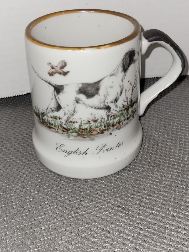 Vintage Speckled Stoneware English Pointer Coffee Tea Mug Enesco | eBay