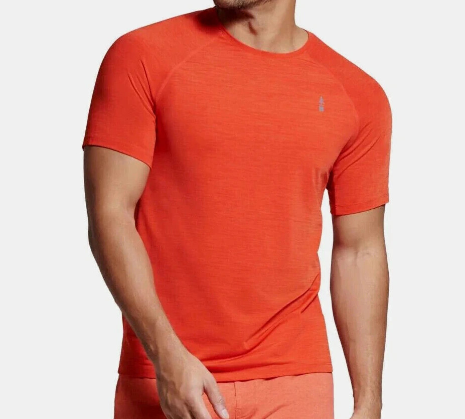 BASS OUTDOORS Men's Paprika Red Sheer Performance Short Sleeve T-Shirt ...