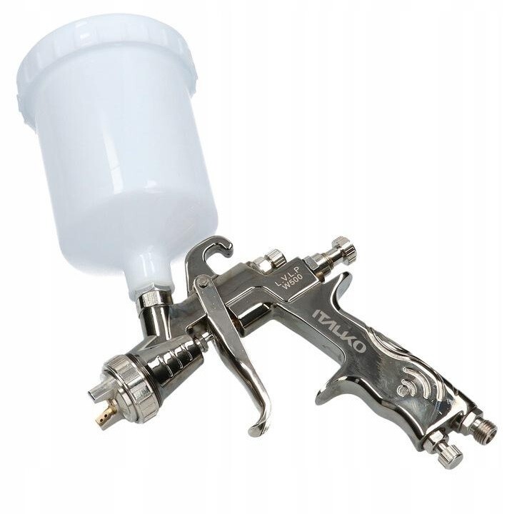 Italko W500 1.3 mm HVLP Spray Gun Gravity Feed Sprayer Solvent Paint ...