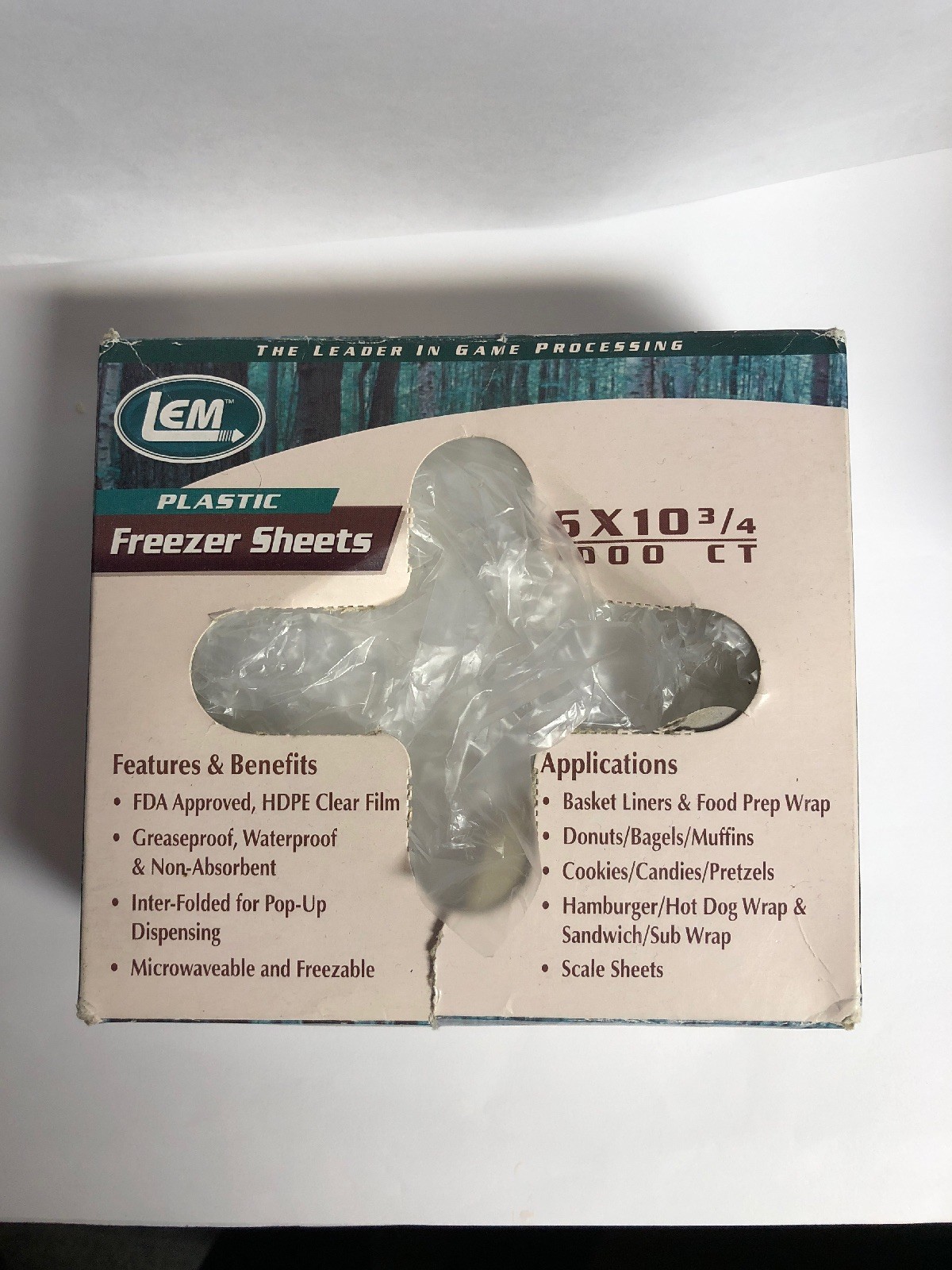 LEM Freezer Sheets- 6"X10-3/4" 1000 CT-Microwaveable/Freezable-FDA ...