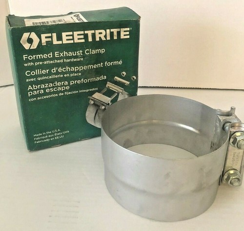 Fleetrite Formed Exhaust Clamp 5" PreFormed Aluminum FLTEC50PLA NEW | eBay