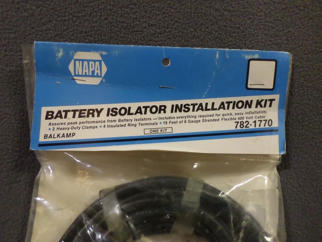 NAPA Multi Battery Isolator Accessory Kit Balkamp 782-1770 NOS for sale ...