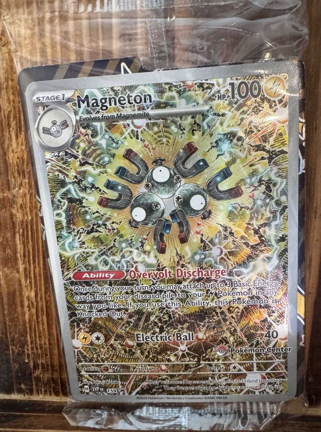 Magneton 159. Pokémon Center Exclusive. Scarlet & Violet Promo. Sealed ...