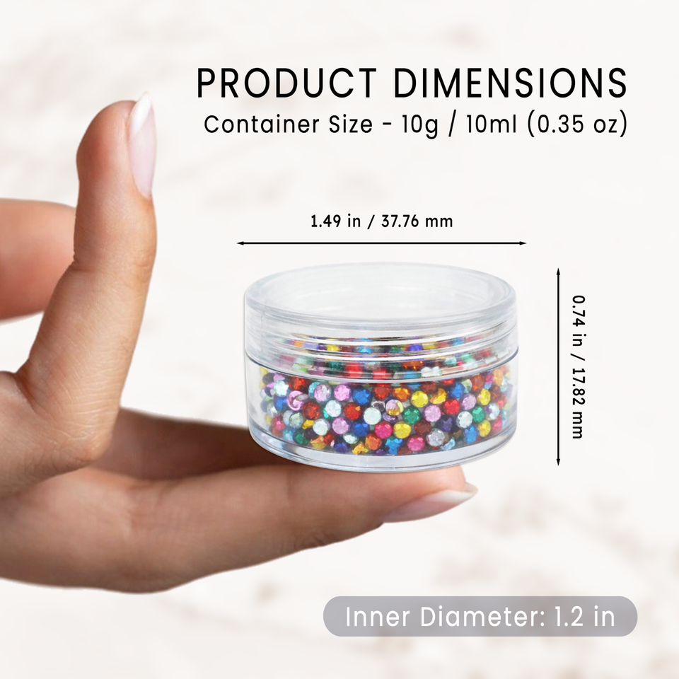 1000 Packs 10 Gram/10ML High Quality Cream Cosmetic Sample Clear Jar ...