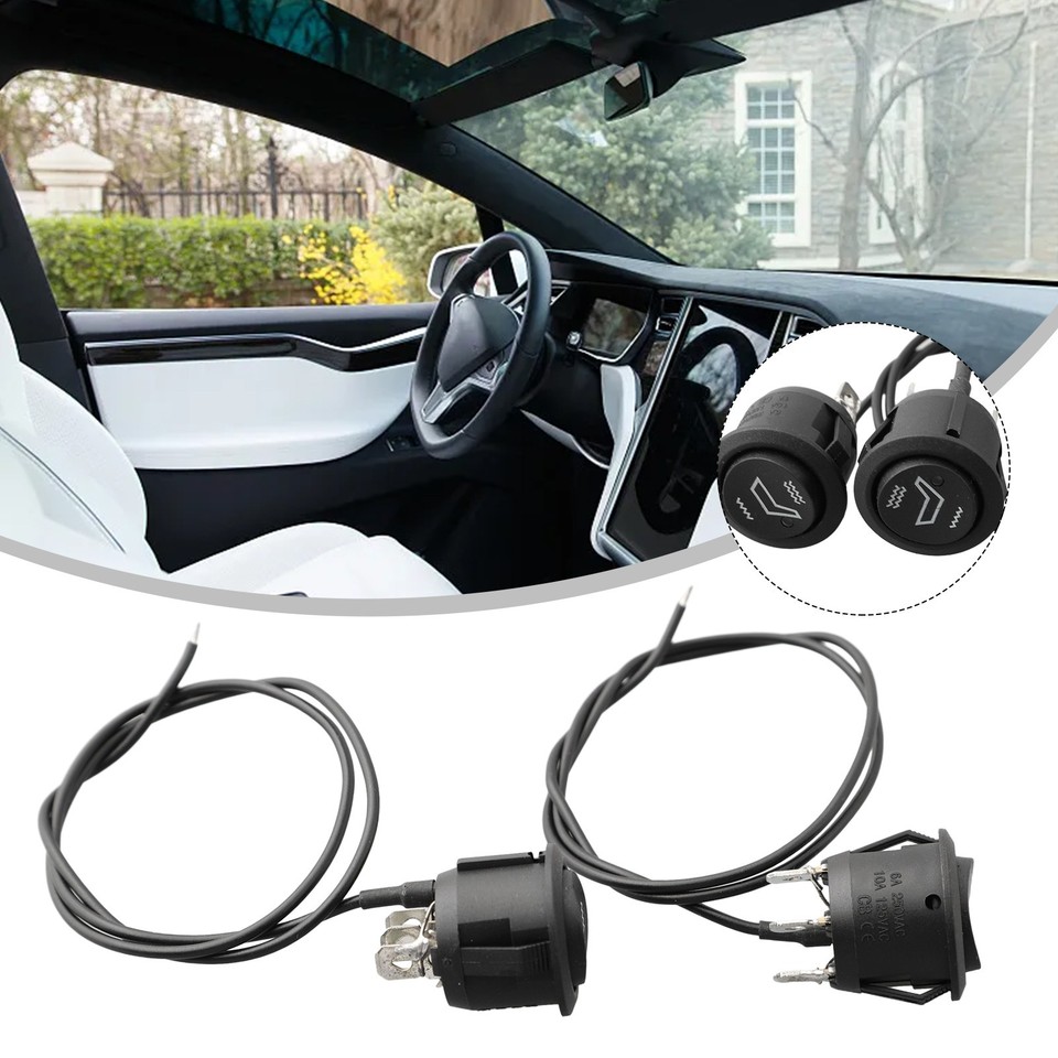 Heated Rocker Seats Switch 12V For All Cars 2Pcs Car Seats Hi/Low Off ...