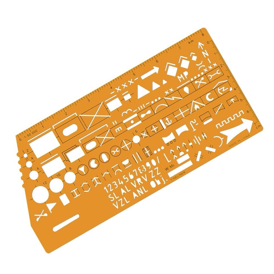 Translucent Template Ruler for Architects and Designers with Standard ...