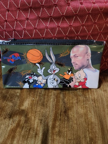 Space Jam Vintage 90s School Pencil Box Case Soft Pouch 1996 Looney ...