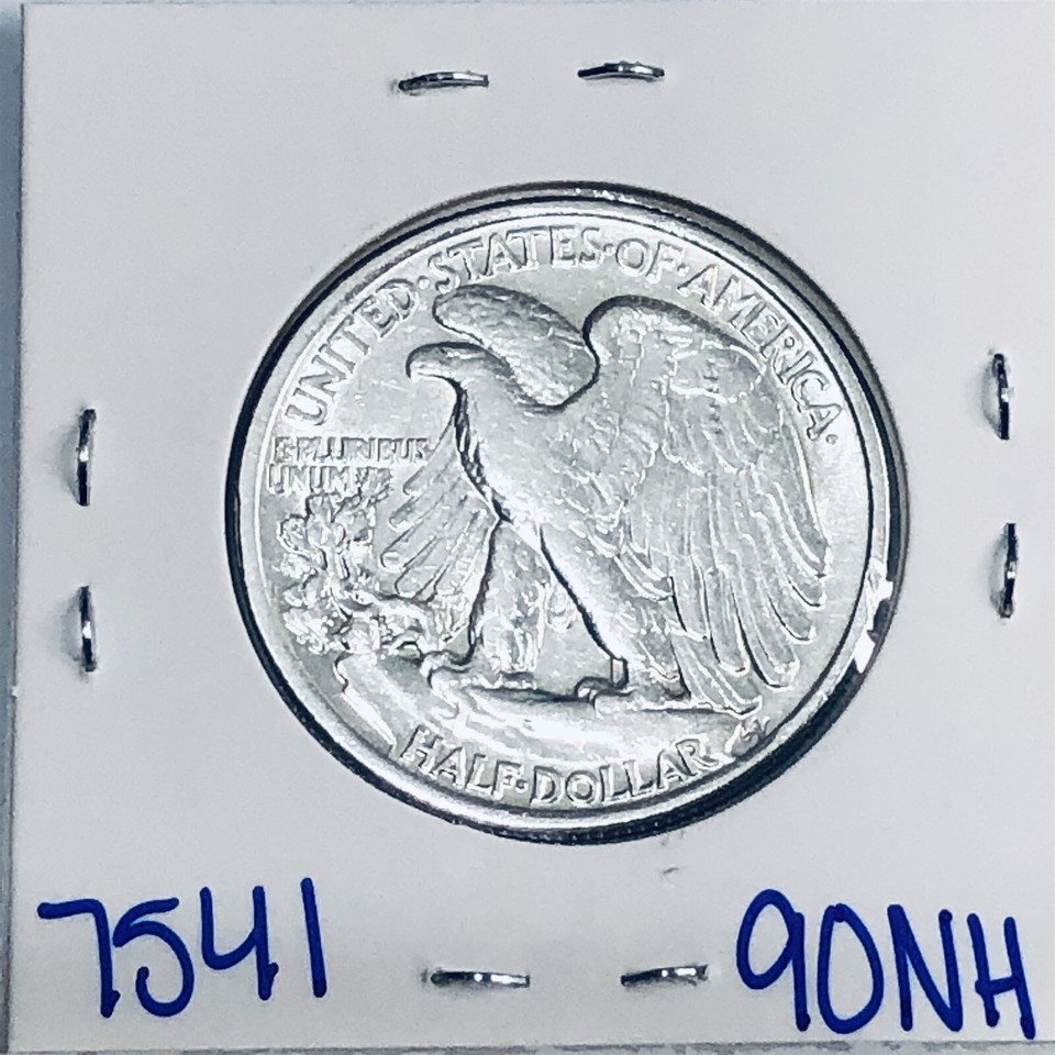 1943 WALKING LIBERTY SILVER HALF DOLLAR AUTHENTIC U.S.MINTCOIN ...