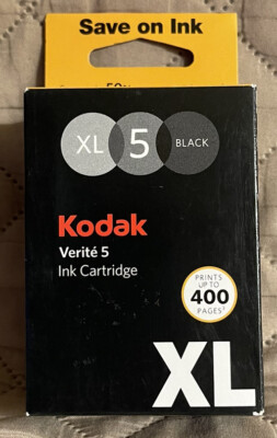 Genuine Kodak Verite 5 ALK1UA Black XL Jet Cartridge 53818710029 | eBay