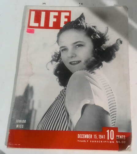 RARE Life Magazine December 15 1941 Great Ads WWII Pearl Harbor Attack ...