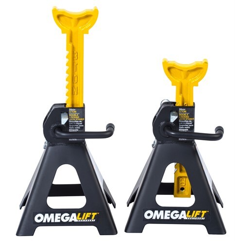 Double locking 3 ton ratchet style jack stands OME32038 Brand New! | eBay