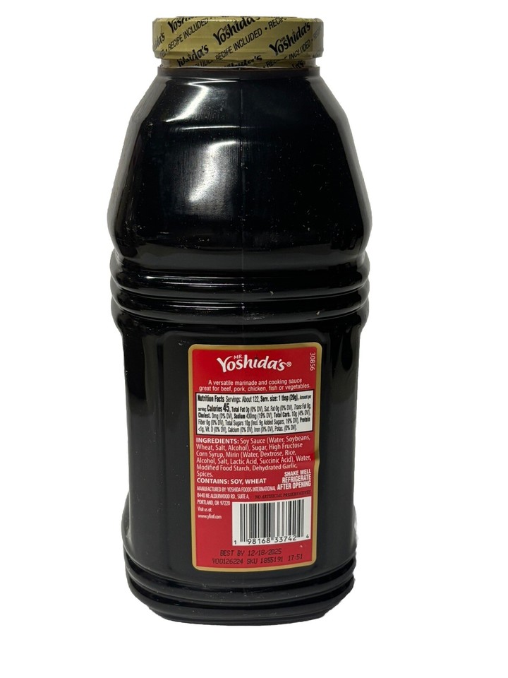 Mr. Yoshida's Original Gourmet Teriyaki Marinade & Cooking Sauce 86oz ...