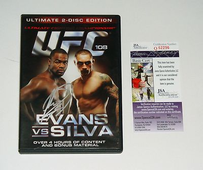 UFC 108 2 DVD SET Signed by Suga Rashad Evans JSA CERT | eBay