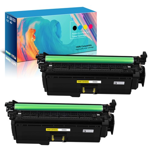 2PK Yellow CE262A 647A Toner for HP Color LaserJet CP4025 CP4025N ...