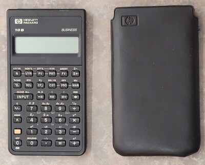 Vintage HP 10B Financial Business Calculator w/ Soft Case *NEW ...