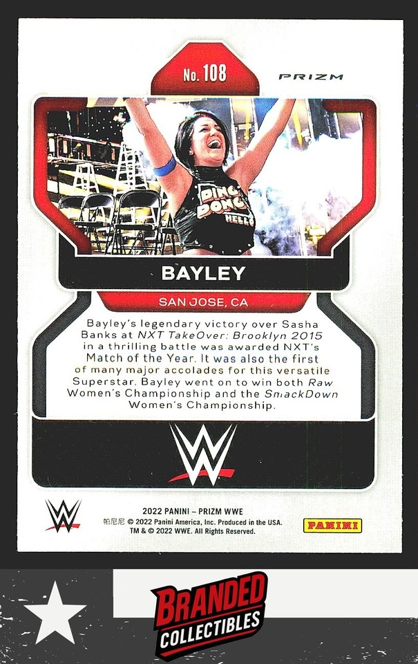 2022 Panini Prizm WWE Bayley Red, White and Blue #108 | eBay