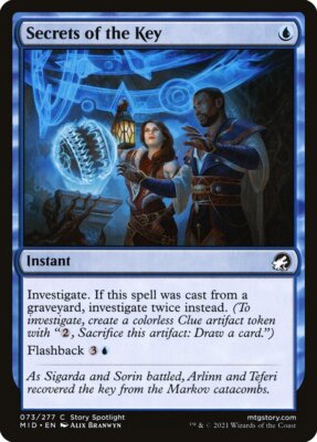 MTG Magic the Gathering Secrets of the Key (73/553) Innistrad Midnight ...