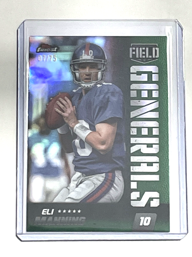 2024 Topps Finest - Field Generals Eli Manning #FG-12 Green Refractor /75 for sale online | eBay