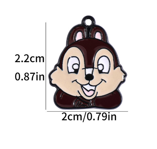 Lot cartoon chipmunk Metal Charm Pendant DIY earring necklace Jewelry ...