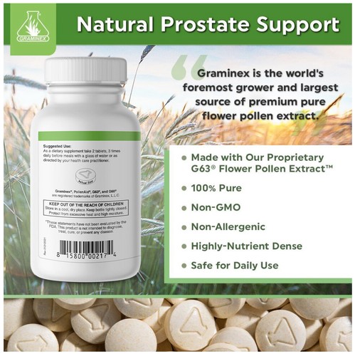 Graminex PollenAid Flower Pollen Aid Extract - 200 Tablets 815800002174 ...