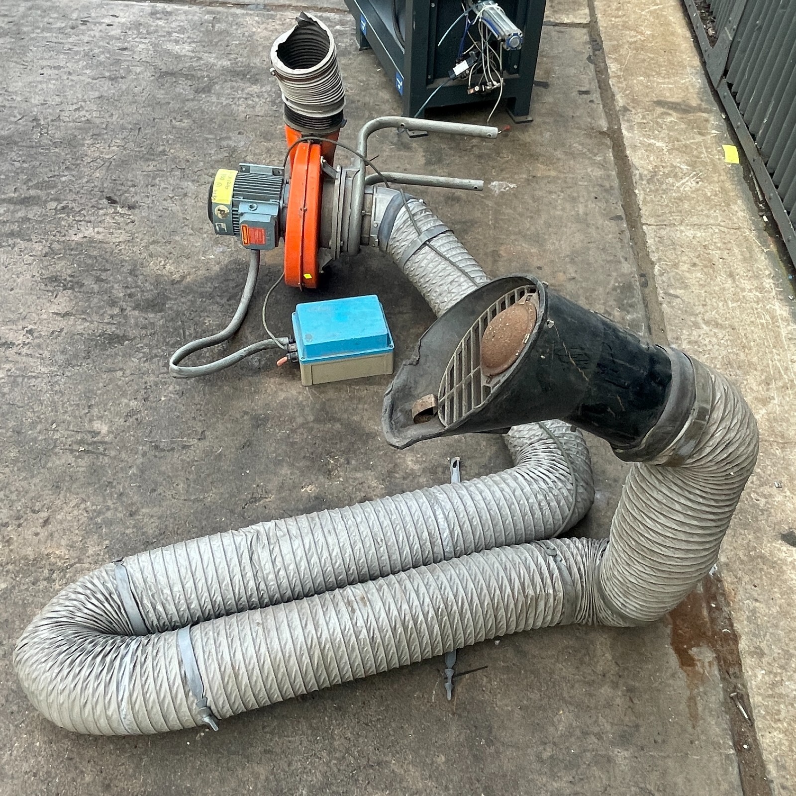 Nederman Dust Fume solder Welding Extractor Fan arm duct hose Wall ...