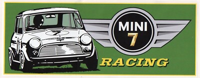 Mini 7 Racing Vintage Decal - | eBay Australia