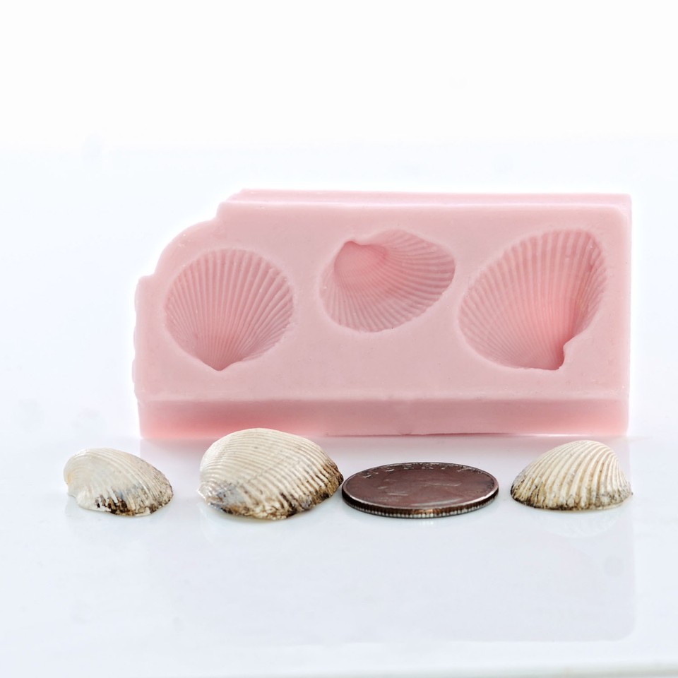 Silicone Sea Shell Mold Food Safe Mint Candy Fondant Mold Jewelry Mold ...