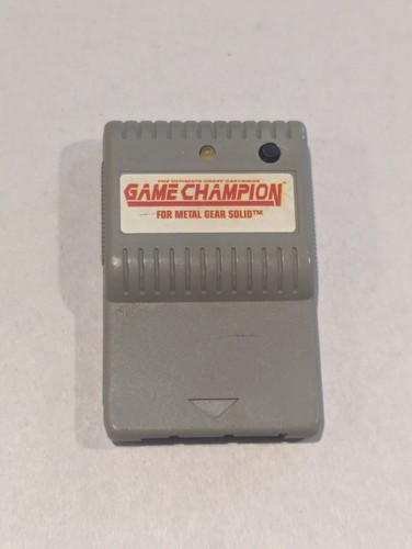 Super Rare PS1 Memory Card! Ultimate Cheat Cart.! Game Champion/Metal ...